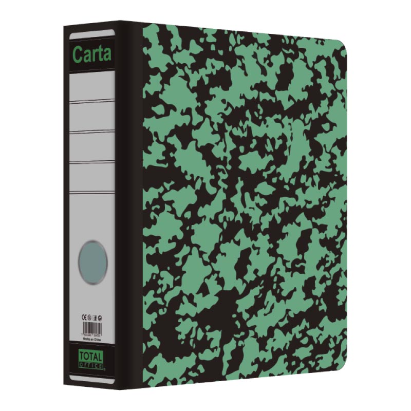 Carpeta Archivador T/Carta Verde Marmoleado Total Office | OPTIVOSA ...