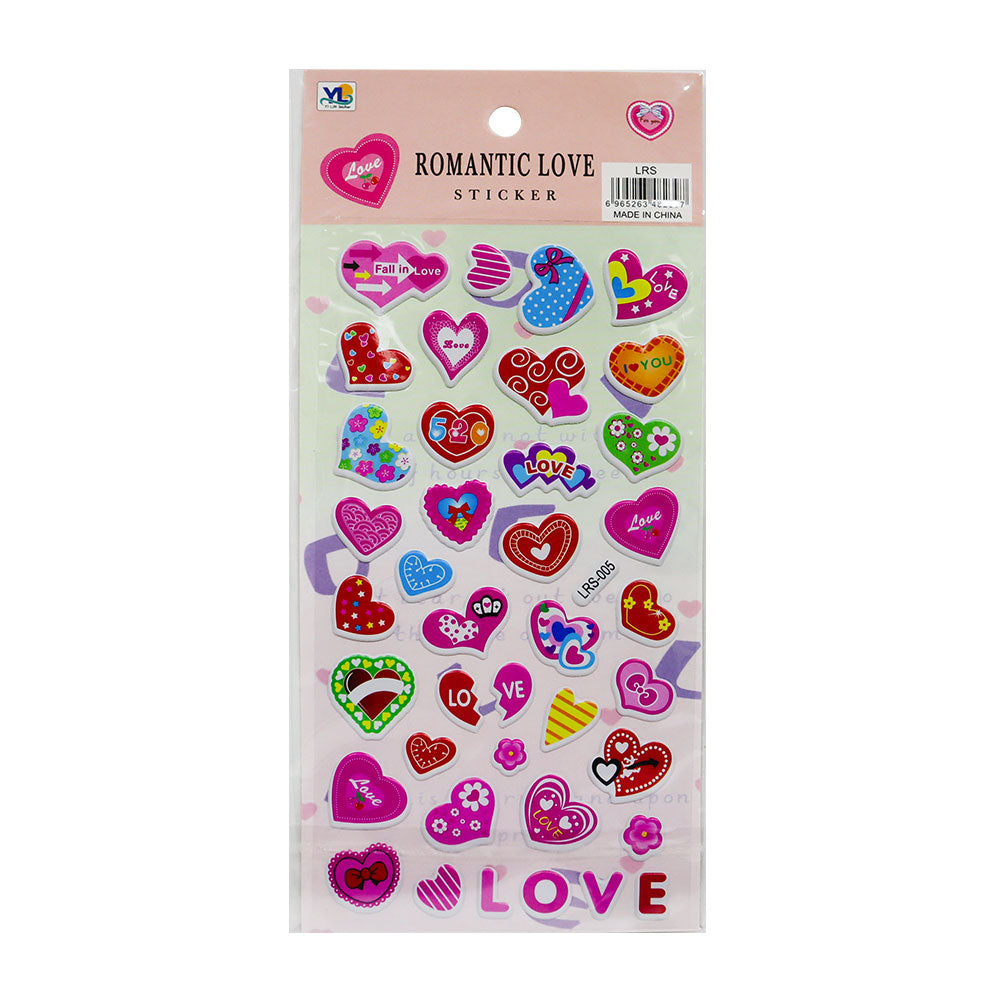 Calcomanía Escolar Corazón Varios Diseños 6 piezas ITrade | OPTIVOSA ...