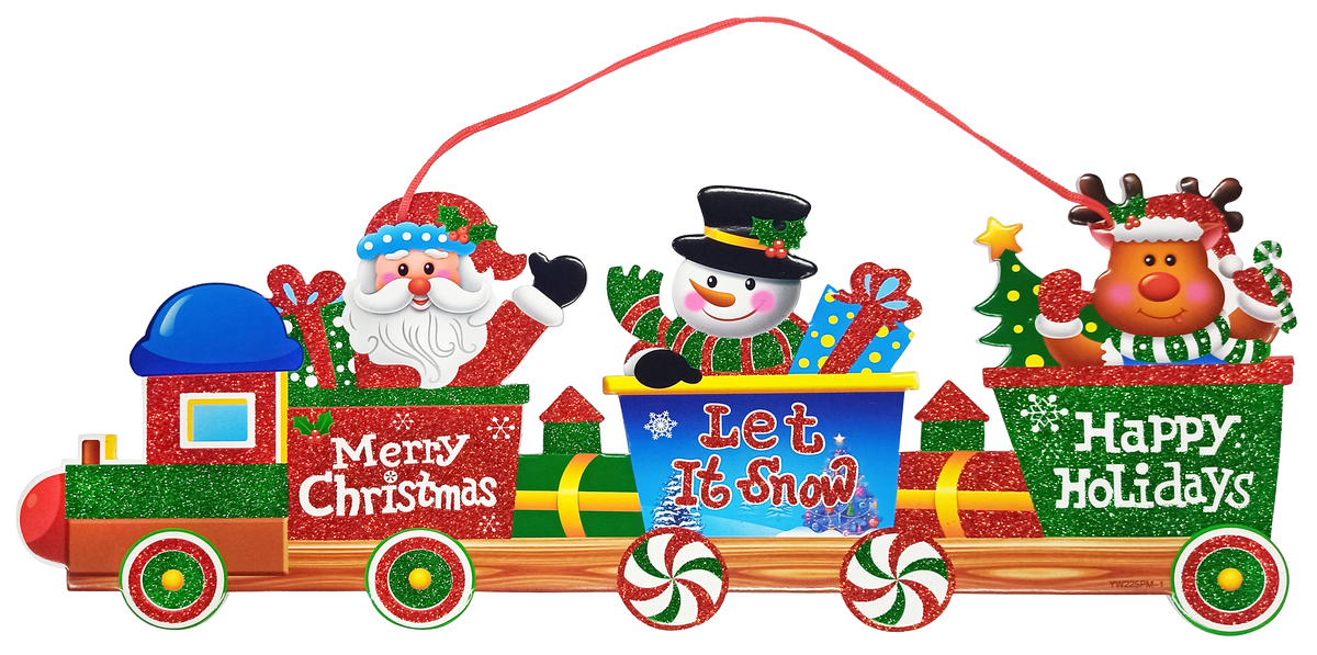 Adorno de Foami Navideño Tren 57 x 20 cm Itrade – Optivosa